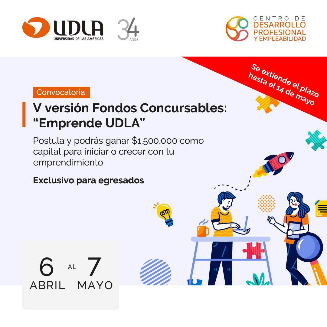 V versión Fondos Concursables “Emprende UDLA”